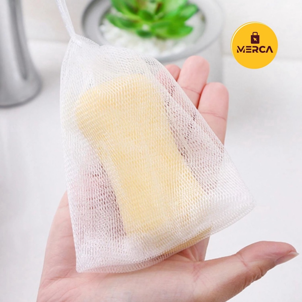 MERCA 1pc Hand Soap Foaming Net Massage Bubble Mesh Bag Soap net ...