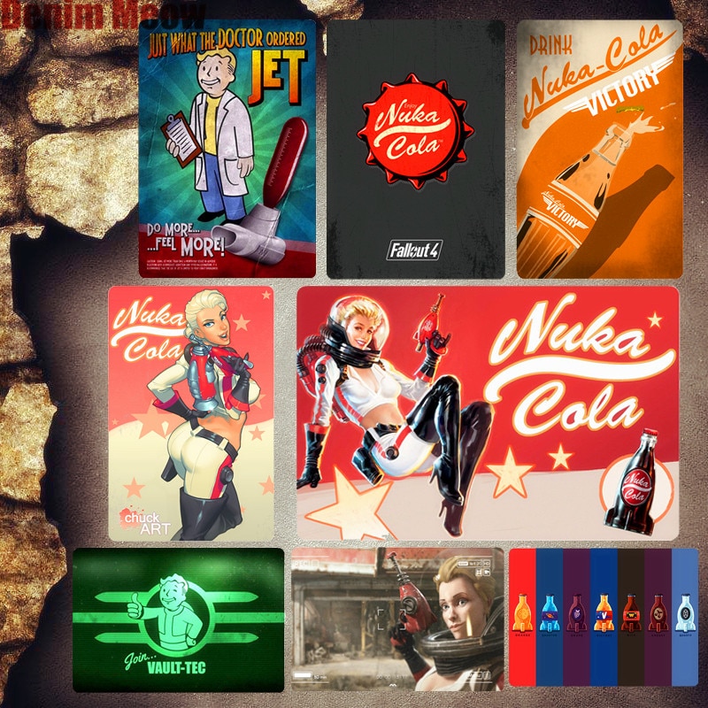 Vault-Tec Vintage Metal Plate Club Bar Gaming Room Decoration Signs ...