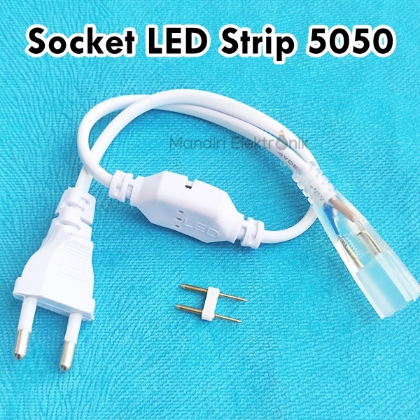 5050 220V LED Strip Socket Adapter - LED Hose Light Adapter - 5050 SMD ...