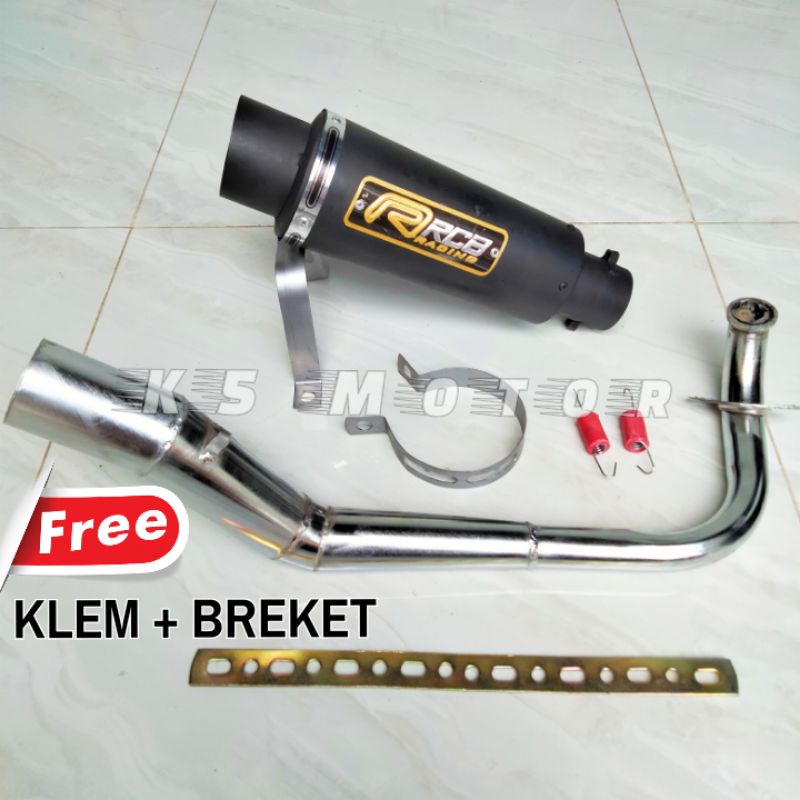 Black RCB Exhaust For Vario All Series 110 Old / New 125 Old / New 150 ...
