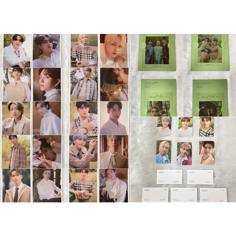 Seventeen Social Club (Photocards, Name Cards, Member Listing Set ...