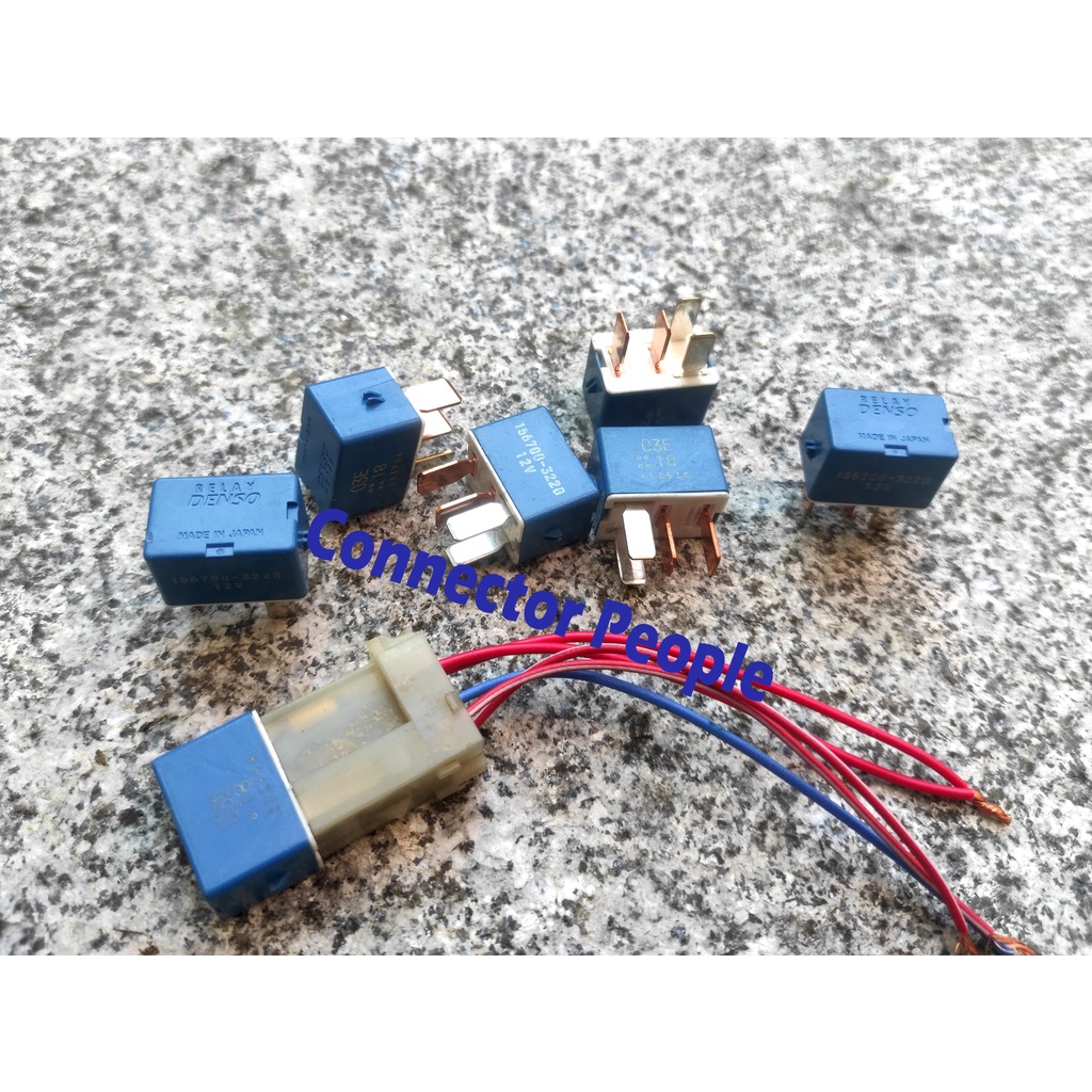 Mini relay Socket + relay denso Blue Original Japan 12V | Shopee ...