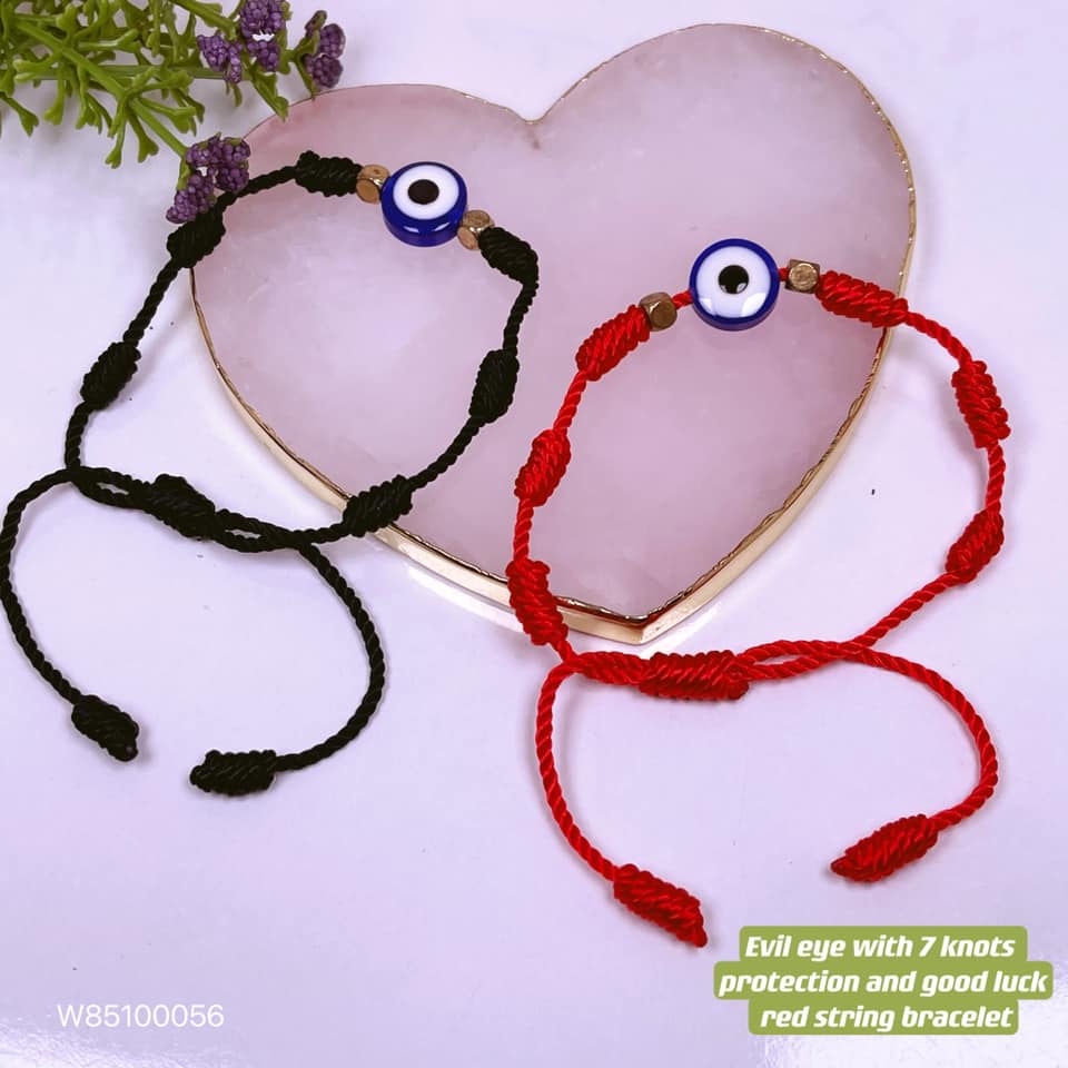 evil eye with 7 knots protection and good luck string bracelet | Shopee ...