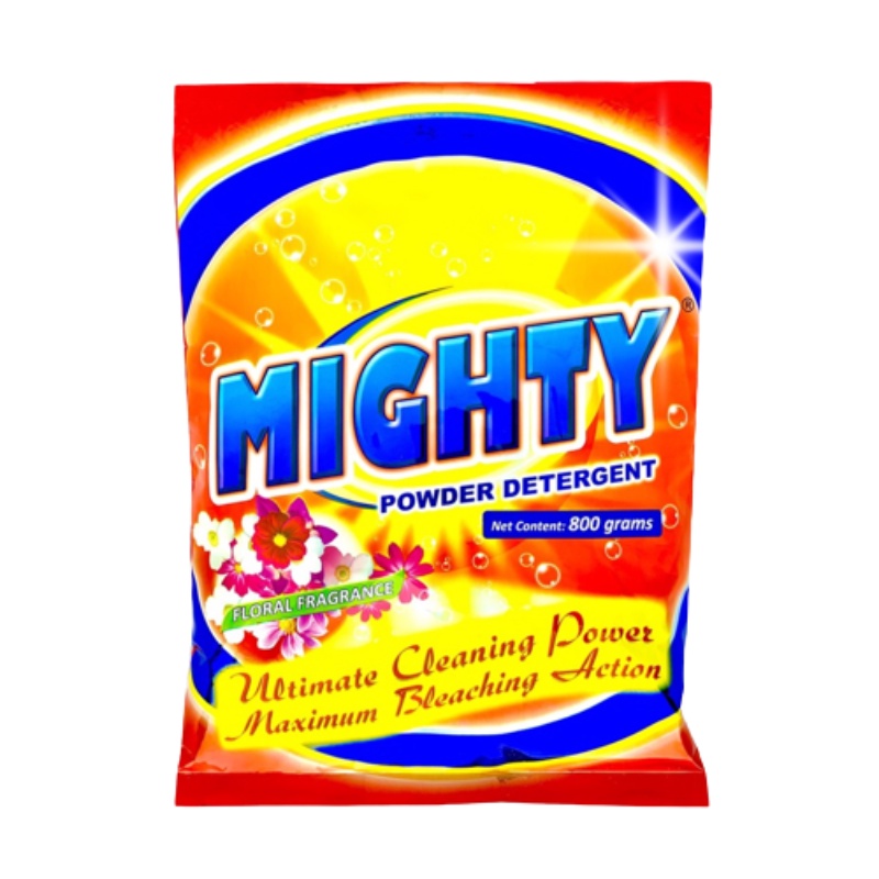 MIGHTY CLEAN Powder Detergent Floral Fragrance 800g | Shopee Philippines