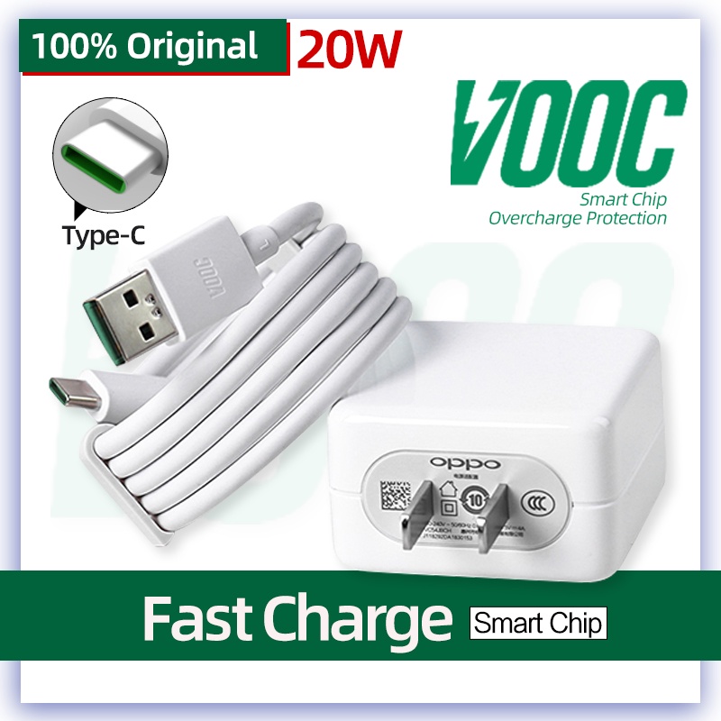 Original 20W VOOC Fast Charger Cable VOOC Adapter USB Date Cables For ...