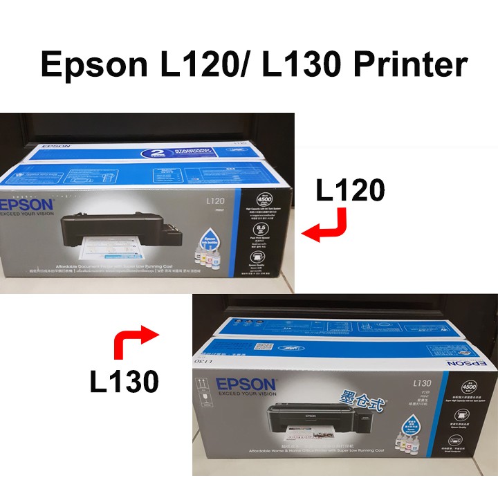 Epson Printer L120/L121/ L130 (4 Colors Printer) | Shopee Philippines