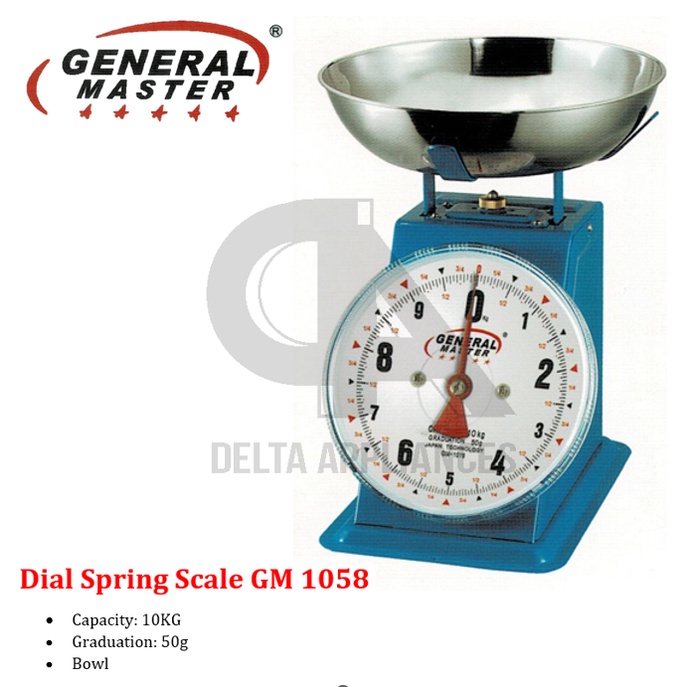 General Master GM 1058 Dial Spring Scale General Master Weighing Scale ...