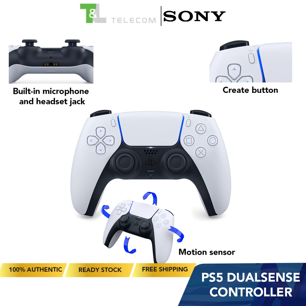 Sony Playstation 5 PS5 PS 5DualSense ™ Wireless Controller - Built-in ...