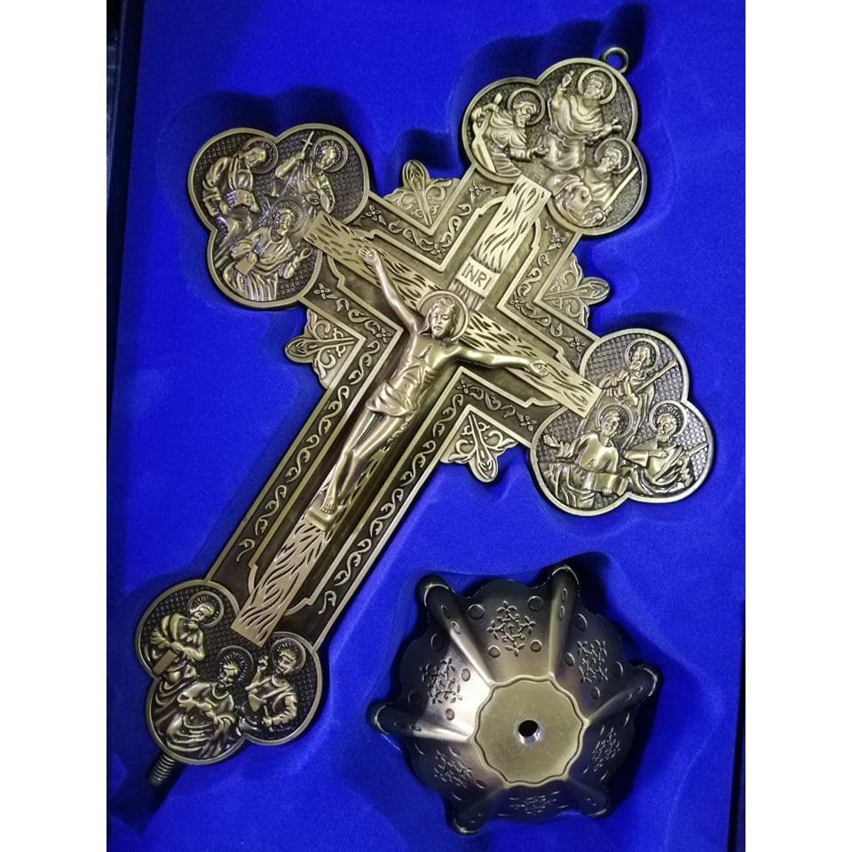 APOSTLES CROSS LARGE ANTIQUE 1 FT. X 8 INCHES | Shopee Philippines