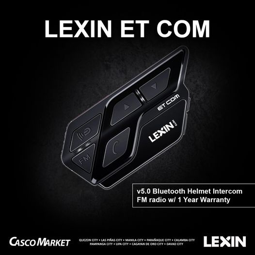 LEXIN ET COM 1 YEAR WARRANTY BLUETOOTH INTERCOM SINGLE PACK AND DUAL PACK PAIR | Shopee Philippines