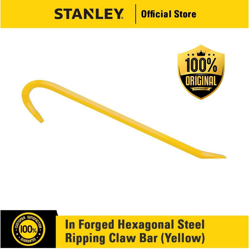 Stanley® 55-118 18 In Forged Hexagonal Steel Ripping Claw Bar (Yellow ...