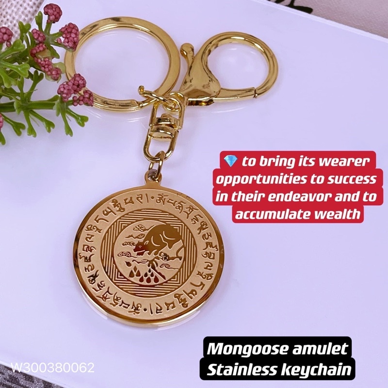 (wikajewelry) mongoose wealth amulet keychain | Shopee Philippines