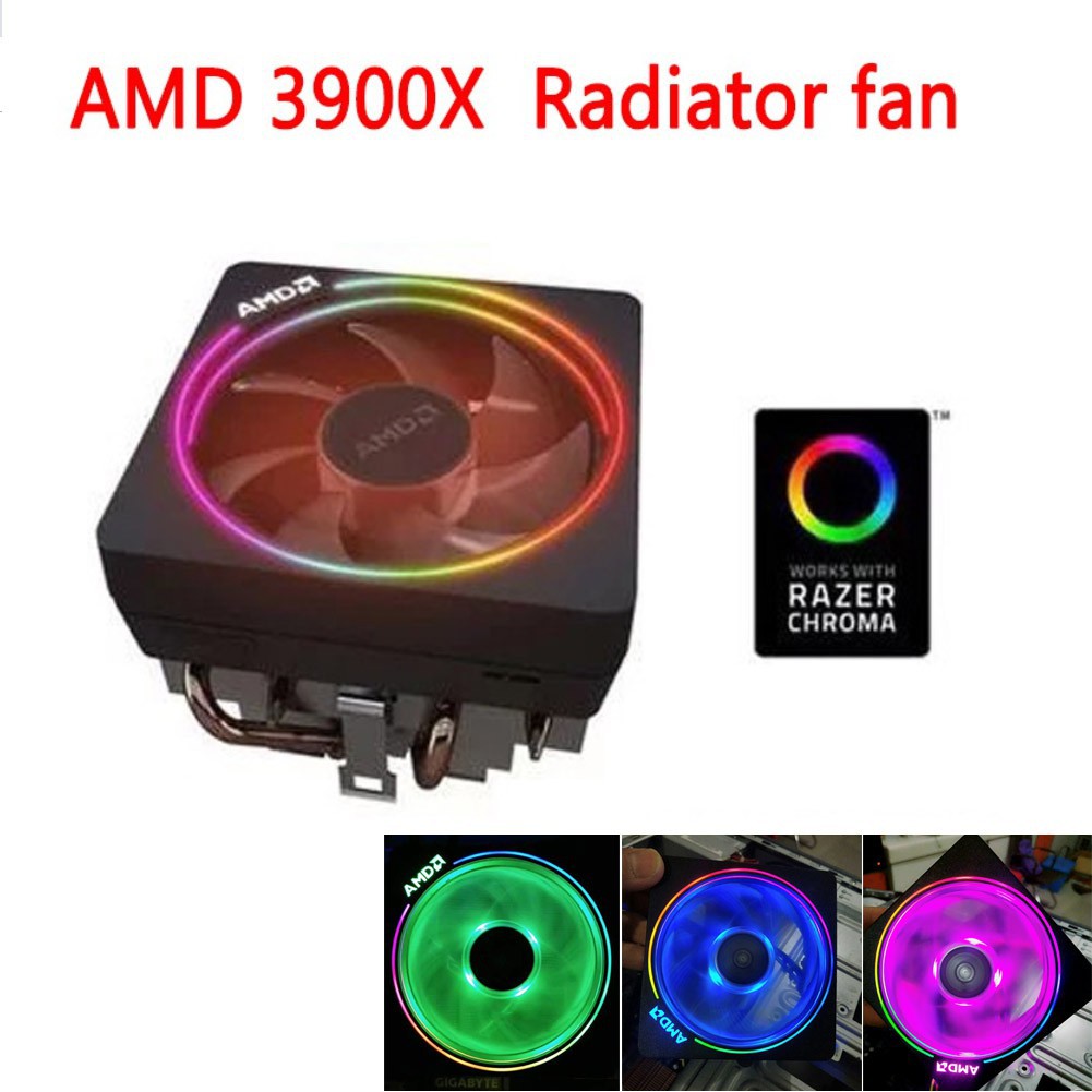 AMD New original cooling desktop fan, compatible with AMD Ryzen AM4 R3 ...