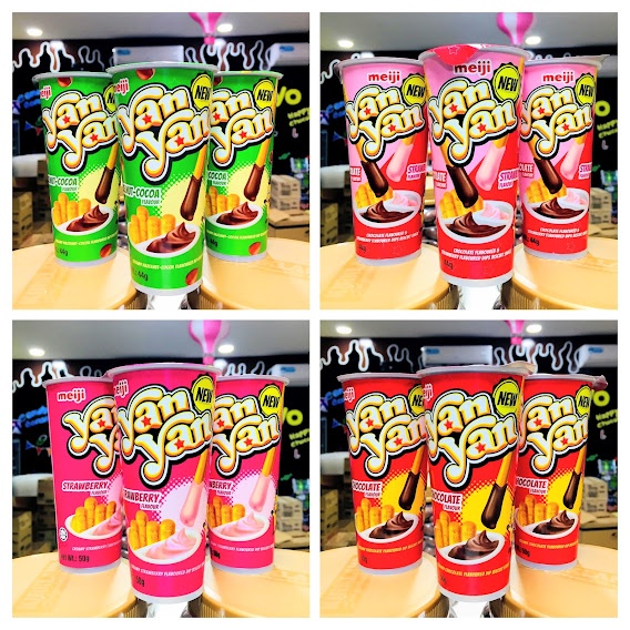 [PER PIECE] Meiji Yan Yan Chocolate / Strawberry / Peanut-Cocoa / Straw ...