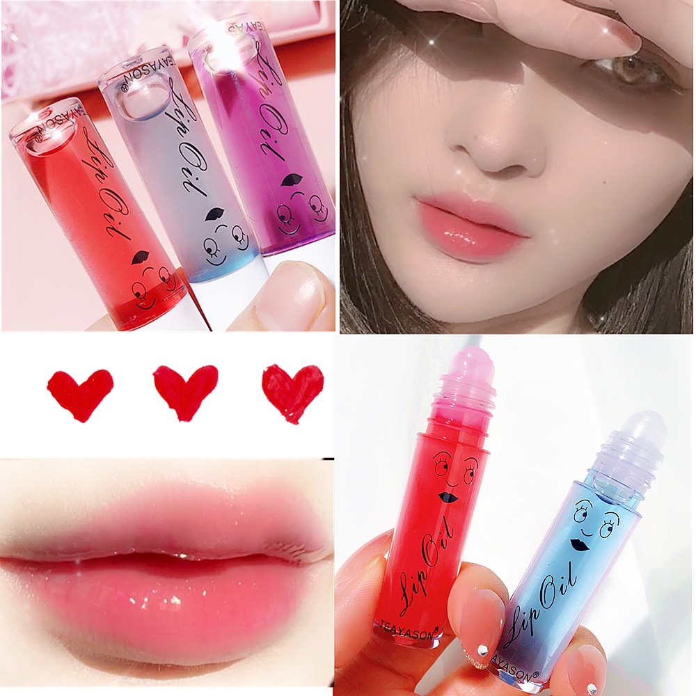 Mirror Roll-On Lip Glaze Glass Transparent Gloss Rosemary Oil ...