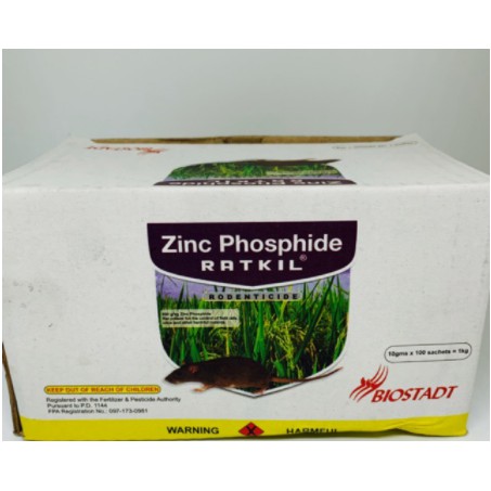 Zinc Phosphide 20Sachet Ratkil Rodenticide 10Grams BIOSTADT | Shopee ...