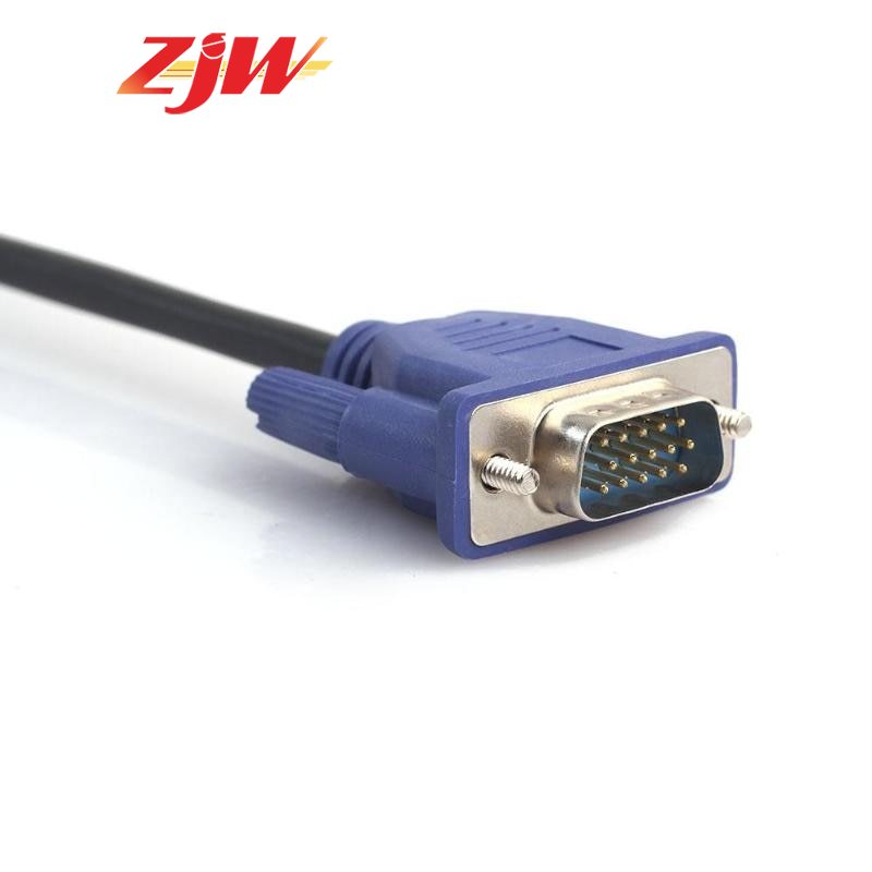 ZJW 1.5m/3m/5m VGA Extension Cable HD 15 Pin Male VGA Cables Copper Core for PC Computer Monitor ...