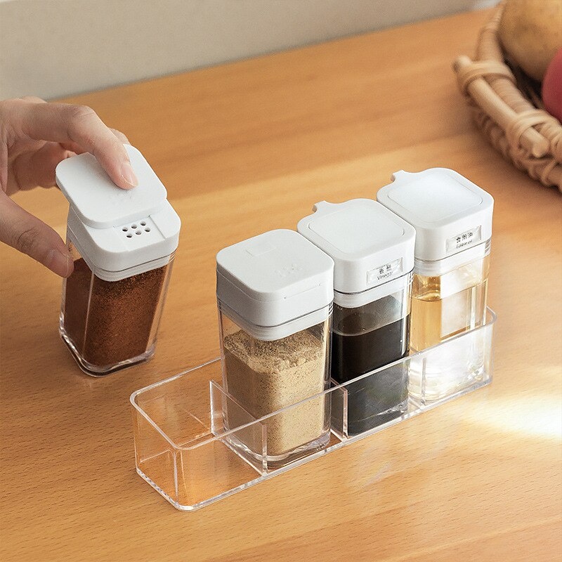 Minimalist Japan Style Kitchen Clamshell Seasoning Bottle | Shopee ...