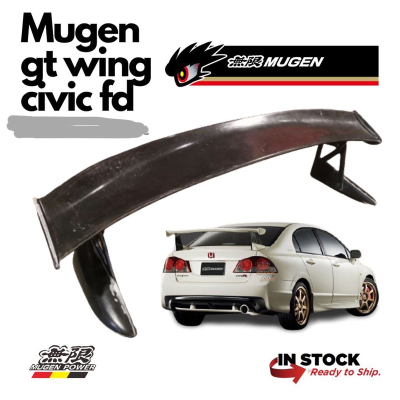 ! offer!!️ HONDA CIVIC FD MUGEN SPOILER GT WING / UNIVERSAL SPOILER ...