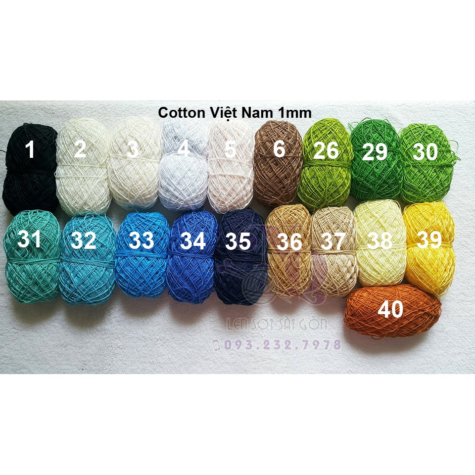 Color chart 2 Vietnamese Cotton 1mm | Shopee Philippines