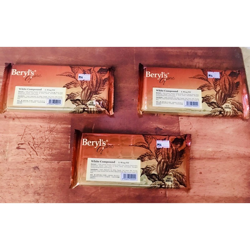 Beryls White Chocolate Compound 200g | Shopee Philippines