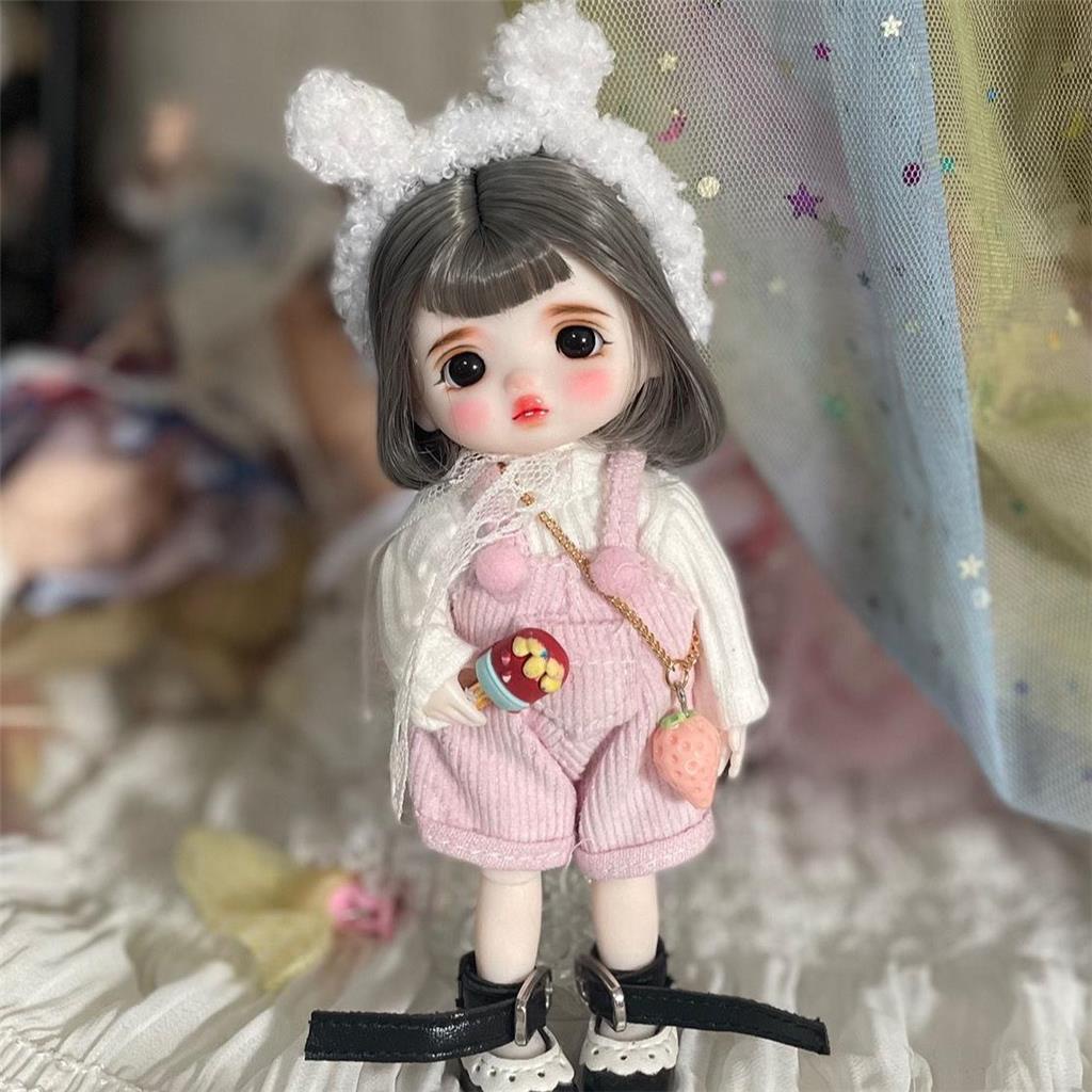 17CM Ding Pony Modified Makeup Dress Up BJD Doll 1/8 Joint 3D Real Eye ...