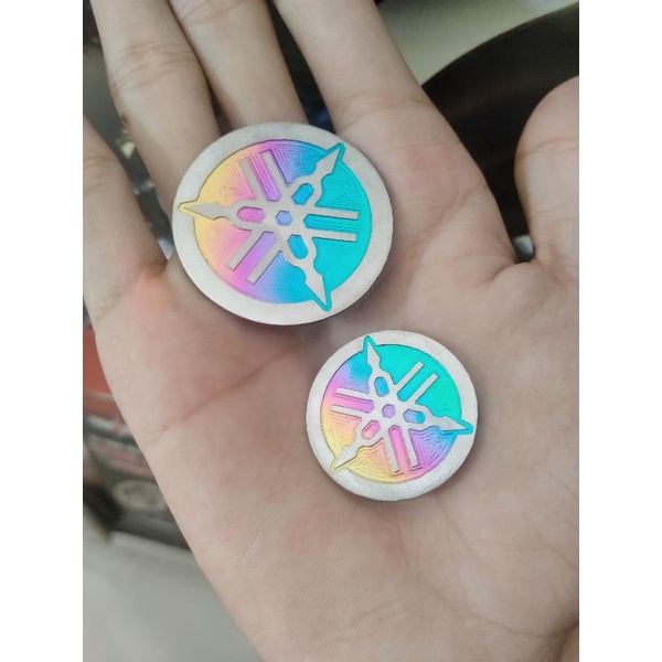 Yamaha Logo Titanium Stamp 3M Glue | Shopee Philippines