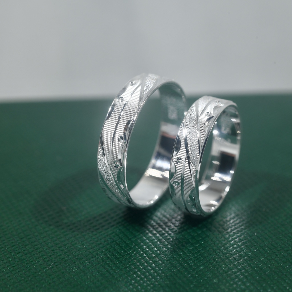 KS silver original 925 italy silver CP010 (couple ring) | Shopee ...