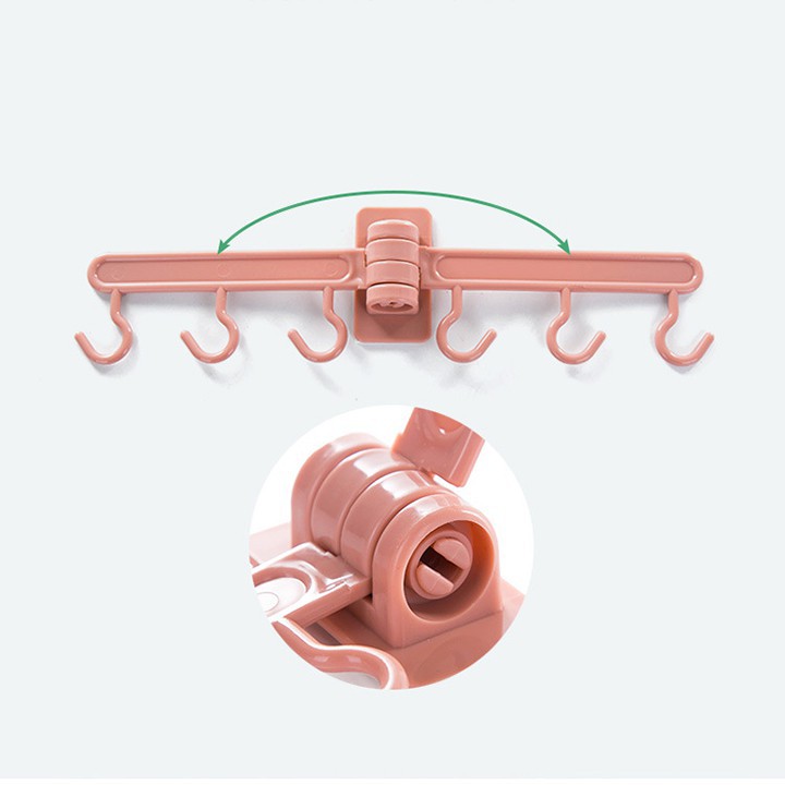 Multi-purpose wall hook - Kitchen rack with 6 collapsible hooks - Super ...