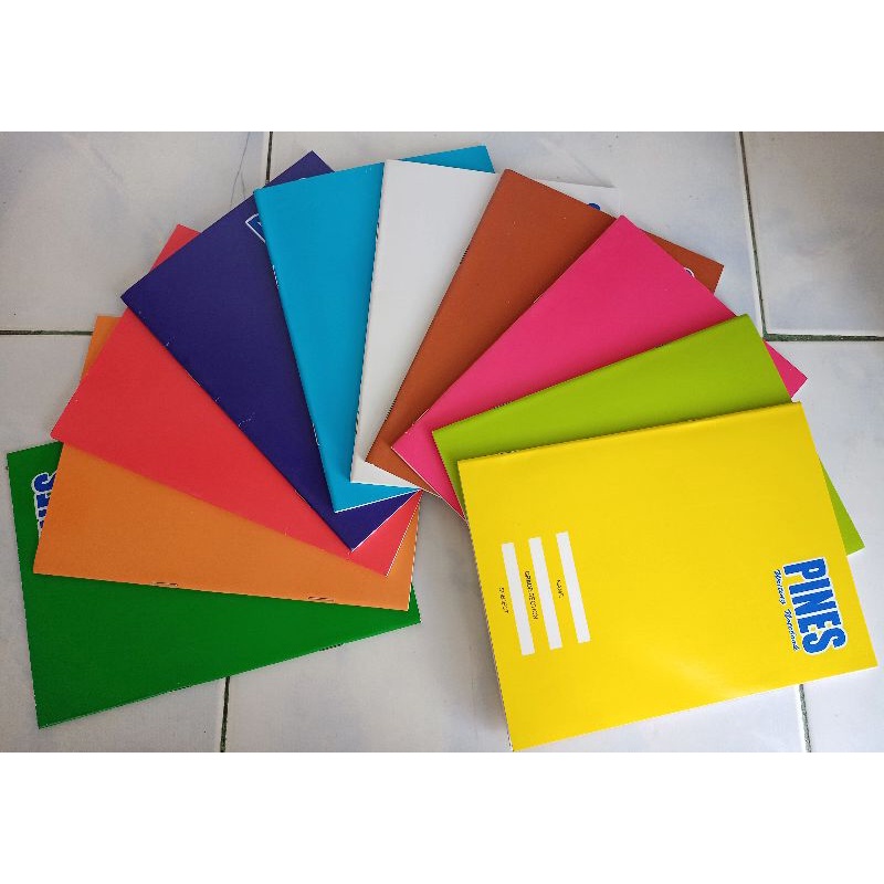 SET OF 10 - WRITING NOTEBOOK 40 LEAVES (ASSORTED COLORS) | Shopee ...