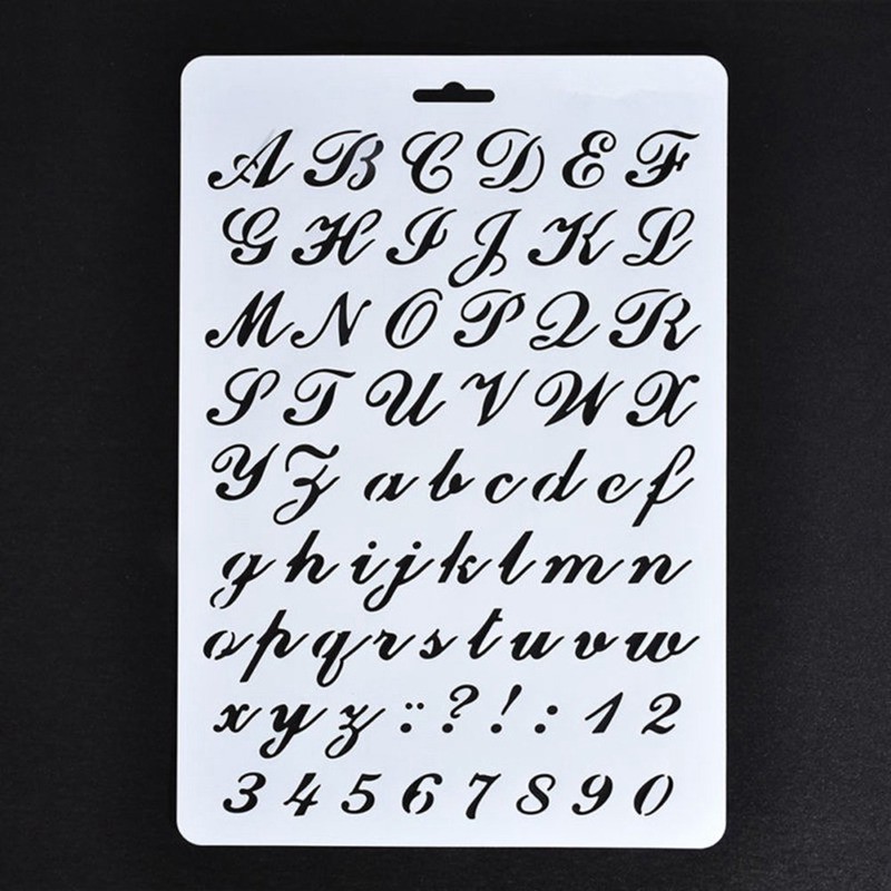 Lettering Stencils, Letter Stencil, Painting Paper Craft Alphabet and ...