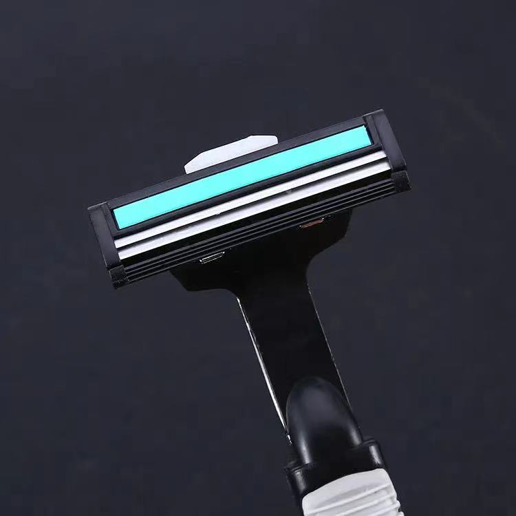 COD!! 2 Layers safety razor Blade Black Razor with Free Blade | Shopee ...