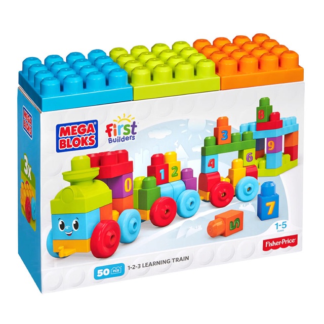 Mega Bloks First Builder 1-2-3 Learning Train | Shopee Philippines