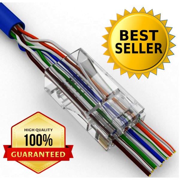 100PCS/50PCS/20PCS RJ45 PASSTHROUGH (TAGUSAN) | Shopee Philippines