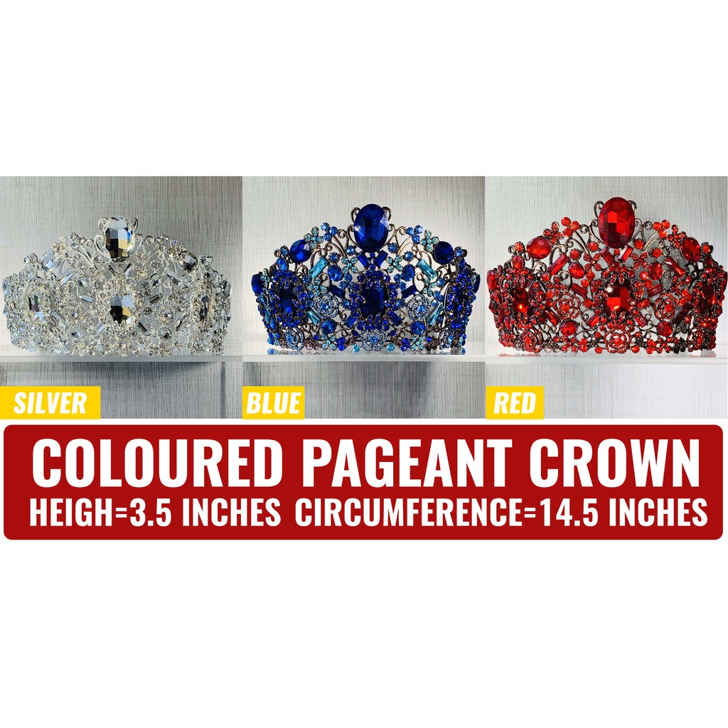 COLOURED PAGEANT CROWNS | Shopee Philippines