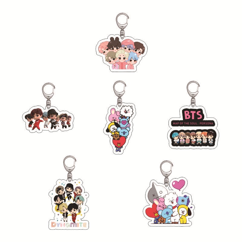 KPOP Korea Creative BTS-Cartoon Keychain | Shopee Philippines