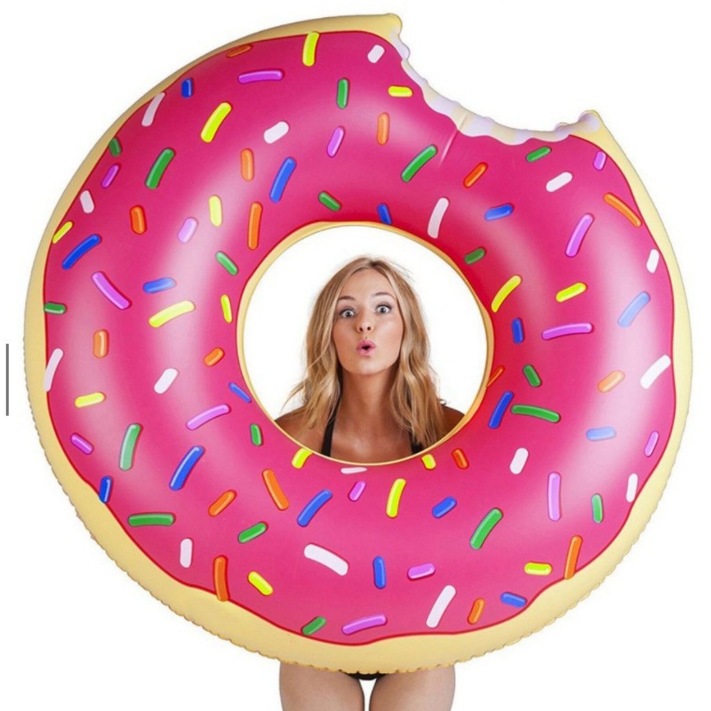 Donut Floater Giant Donut Pool Floater Inflatable (90cm) | Shopee ...