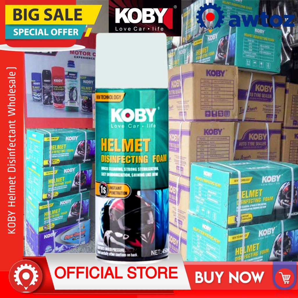 KOBY Helmet Disinfecting Foam 450ml (Wholesale) | Shopee Philippines