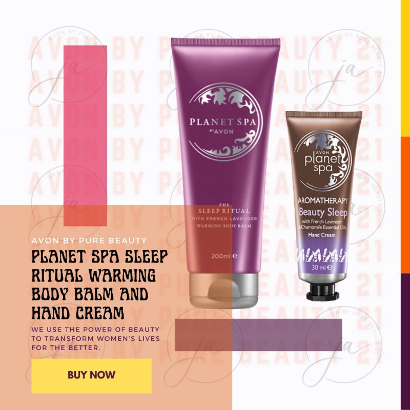Avon- Planet Spa Sleep Ritual Warming Body Balm and Hand Cream | Shopee ...