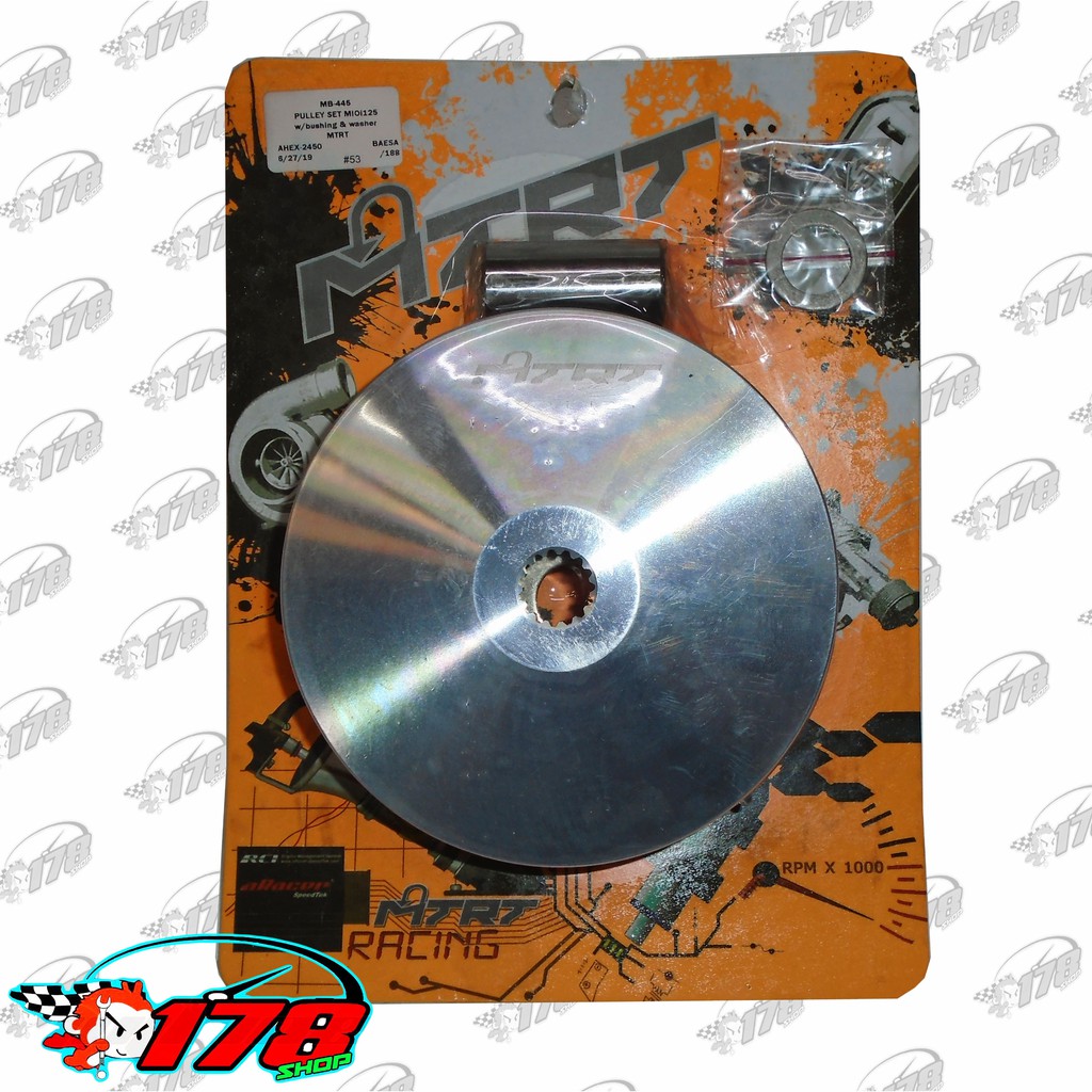 mtrt pulley set mio i 125 mio soul i 125 (13.5degree) high power ...