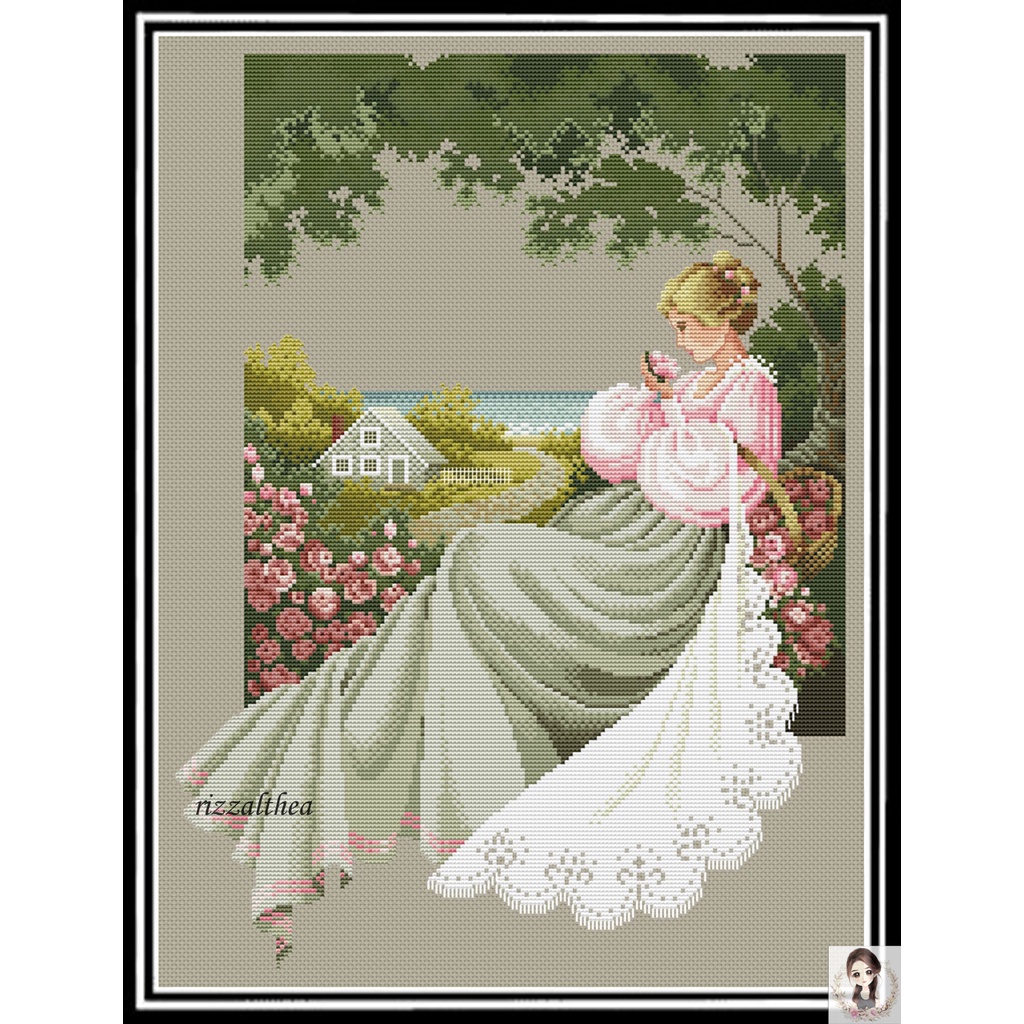 Nantucket Rose Cross Stitch PATTERN ONLY | Shopee Philippines