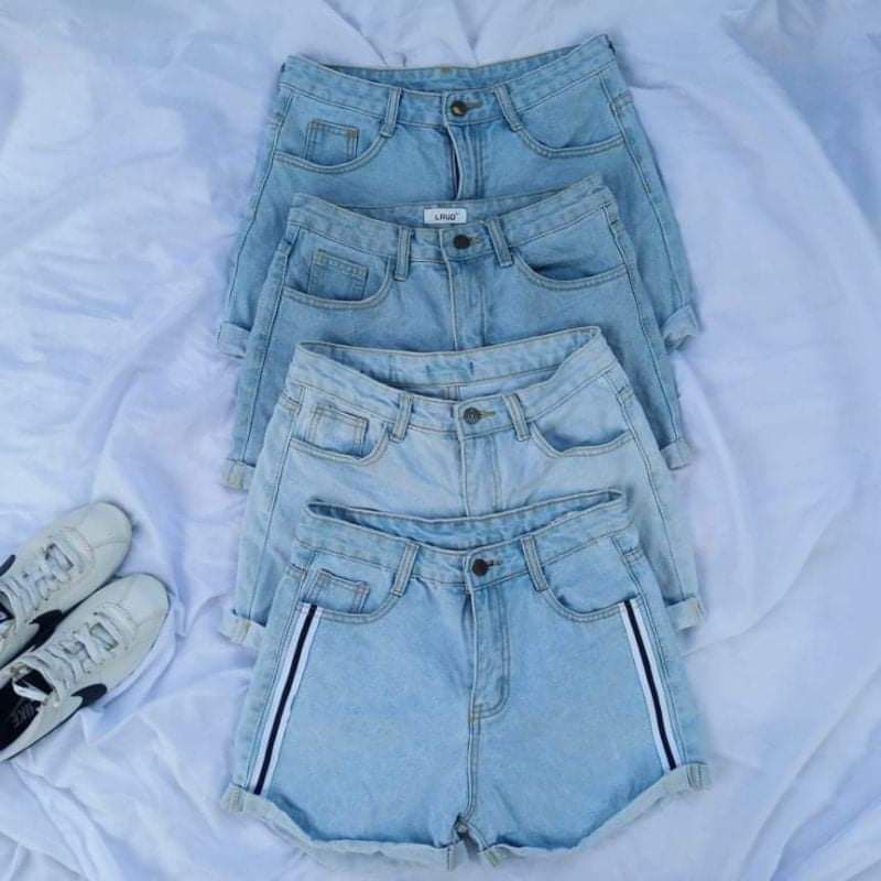 20pcs class A Denim hw clean cut shorts mix like AA | Shopee Philippines