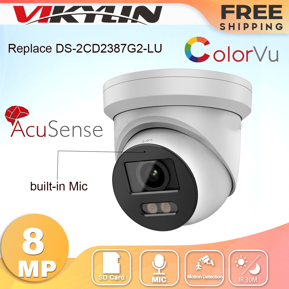 Hikvision Oem 8mp Colorvu Ip Camera Ds 2cd2387g2 Lu Acusense Built In