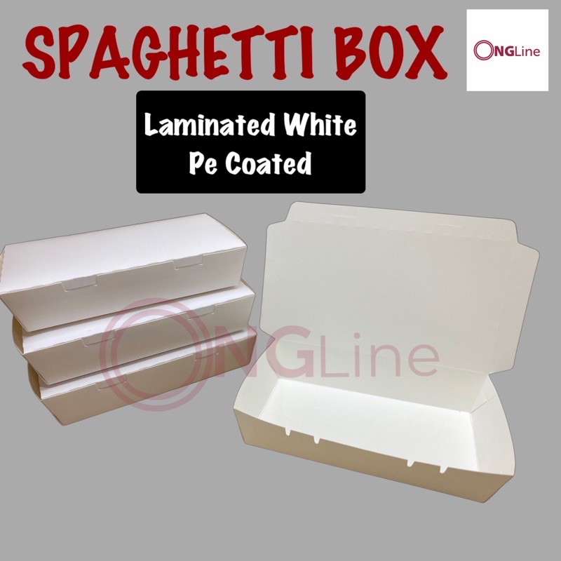 100 pcs. | Spaghetti Box | Meal Box | Take Out Tray Box | Shopee ...