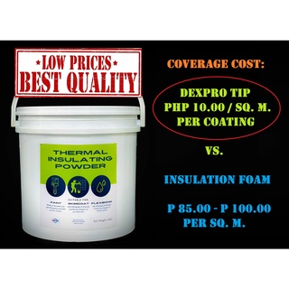 DEXPRO TIP - Thermal Insulating Powder 4KG - good for 20 to 26 liters ...