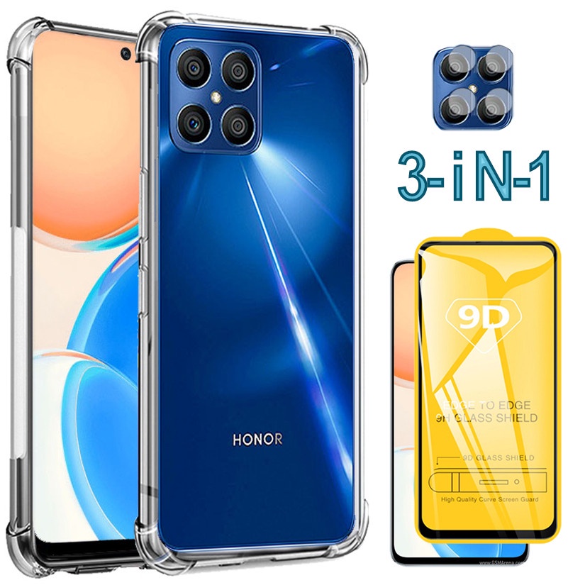 Honor X 8 Case For Huawei Honor X8 X7 X9 Silicone Cases Tempered Glass ...