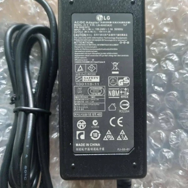 LG Monitor Adapter 19V 1.3A Charger Dc size 6.4*4.4mm | Shopee Philippines