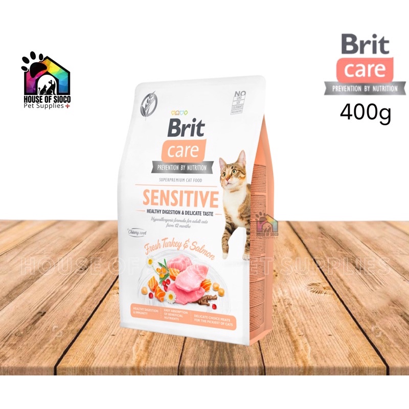 Brit Care Sensitive Cat Dry Food 400g | Shopee Philippines