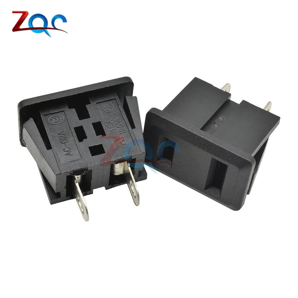 AC-02A 2 PIN US Plug Panel Mount US Outlet Power Socket Male Power Cord ...