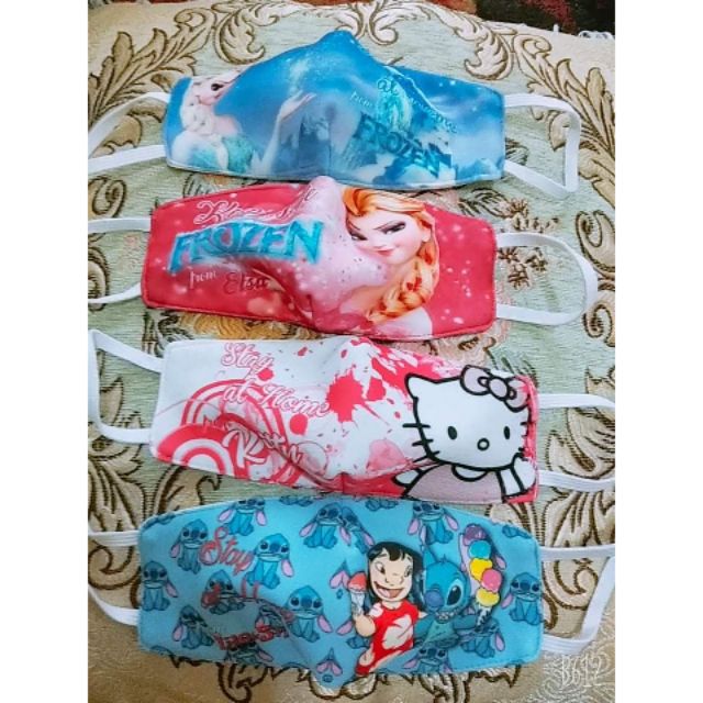 WASHABLE FACE MASK HELLO KITTY DESIGN FOR KIDS | Shopee Philippines